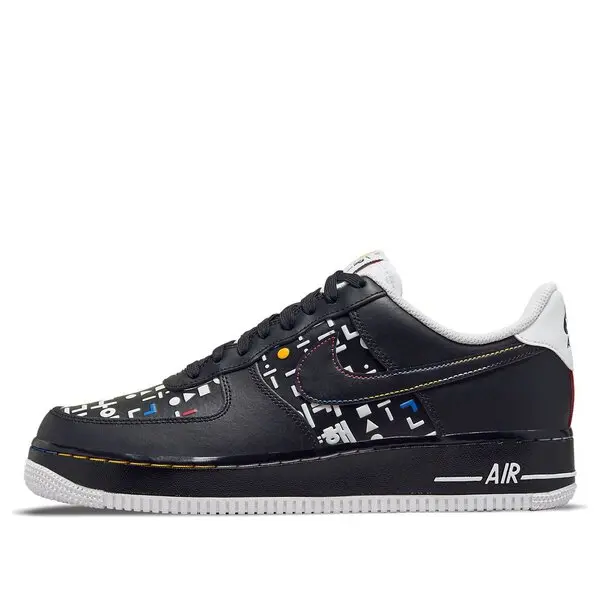 Nike Force 1 Low '07 Lv8 Hangul Day Graphic Sneakers - Black/white