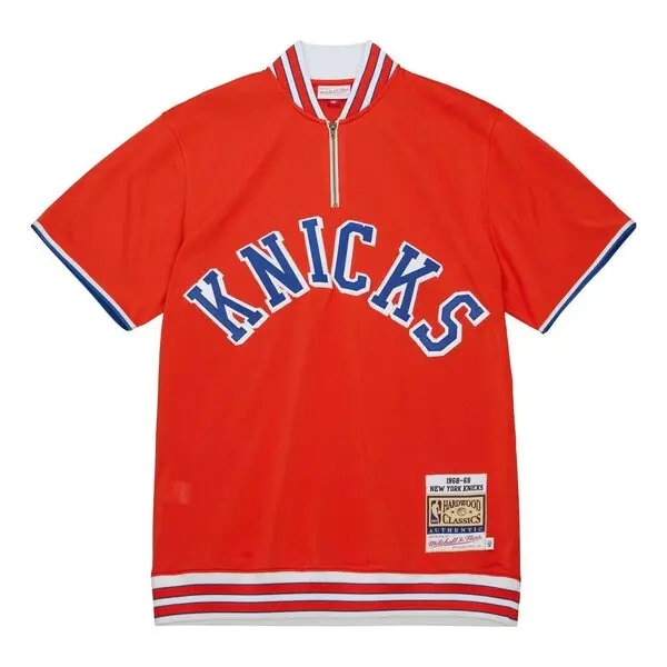 Mitchell & Ness X Nba New York Knicks 1968-69 Shooting Shirt - Orange