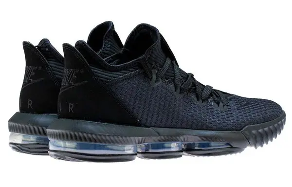 Nike Lebron 16 Low "triple " Athletic Sneakers - Black