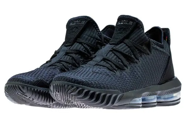 Nike Lebron 16 Low "triple " Athletic Sneakers - Black
