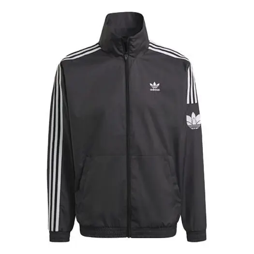 Adidas Adicolor 3d Trefoil 3-stripes Track Jacket - Black