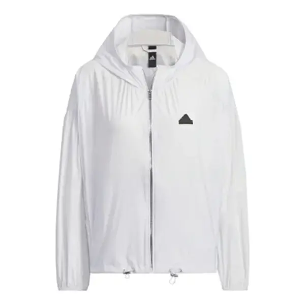Adidas Tech Upf Hooded Jacket - White