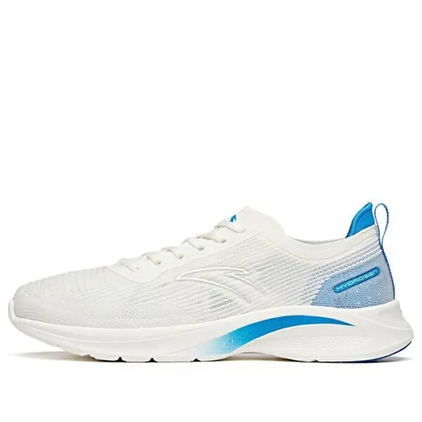 ANTA Hydrogen Run 3 Athletic Sneakers - Ivory/blue