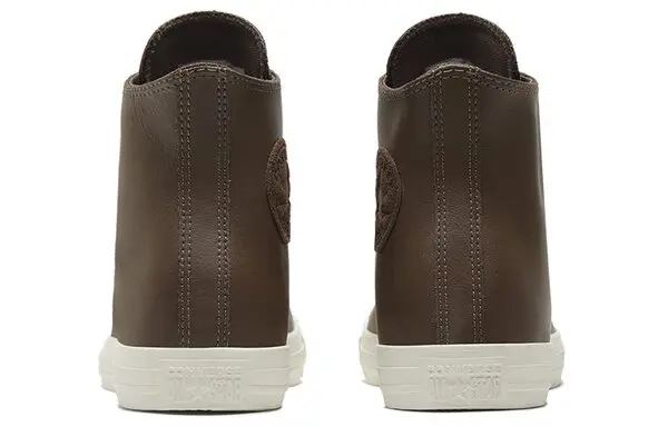 CONVERSE Chuck Taylor All Star High Top Leather Sneakers - Brown