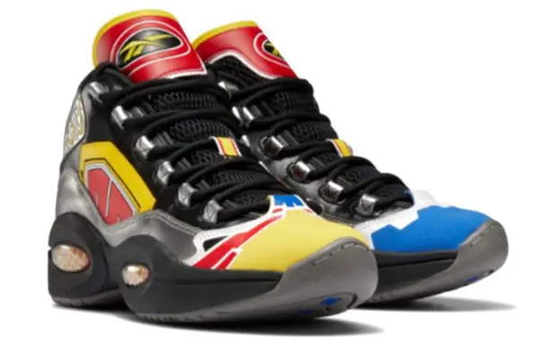REEBOK Power Rangers X Question Mid 'megazord Battle Mode' Sneakers - Red/black/blue