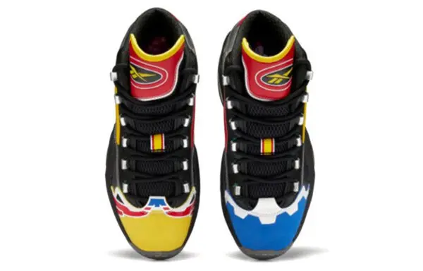 REEBOK Power Rangers X Question Mid 'megazord Battle Mode' Sneakers - Red/black/blue