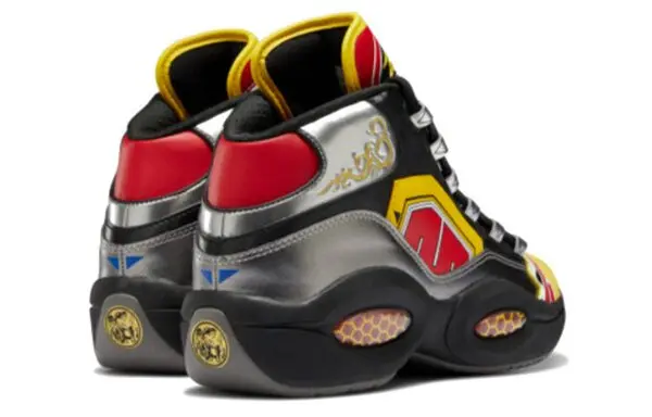REEBOK Power Rangers X Question Mid 'megazord Battle Mode' Sneakers - Red/black/blue