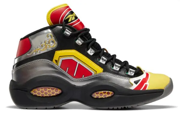 REEBOK Power Rangers X Question Mid 'megazord Battle Mode' Sneakers - Red/black/blue