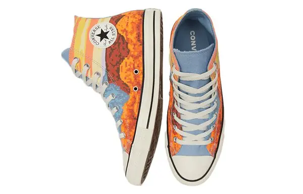 CONVERSE Chuck Taylor All Star High Top Sneakers - Yellow/blue
