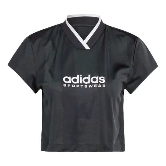 Adidas Tiro Colorblock Crop T-shirt - Black