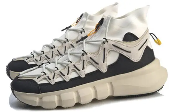 LI-NING High Top Athletic Sneakers With Lace-up And Zip Closure