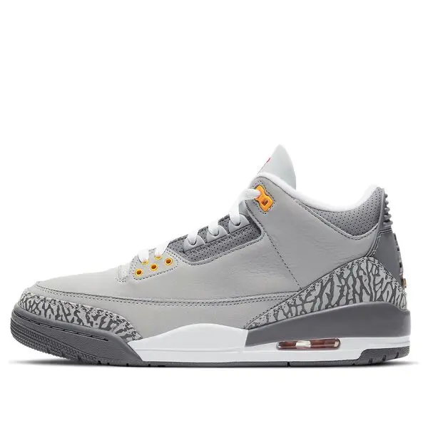 JORDAN Air 3 Retro "cool Grey" 2021 - Silver/light Graphite/orange Peel