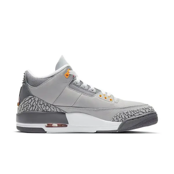 JORDAN Air 3 Retro "cool Grey" 2021 - Silver/light Graphite/orange Peel