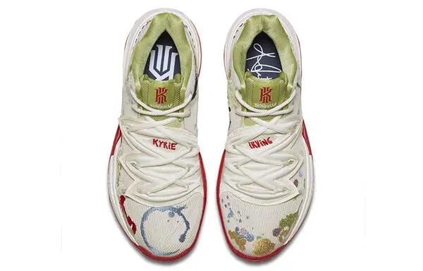 Nike Bandulu X Kyrie 5 Ep Embroidered Splatters - Cream