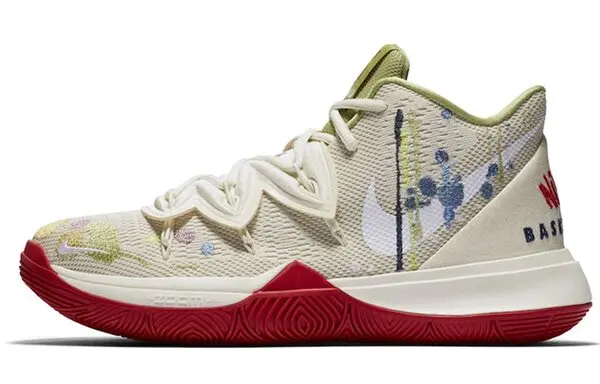 Nike Bandulu X Kyrie 5 Ep Embroidered Splatters - Cream