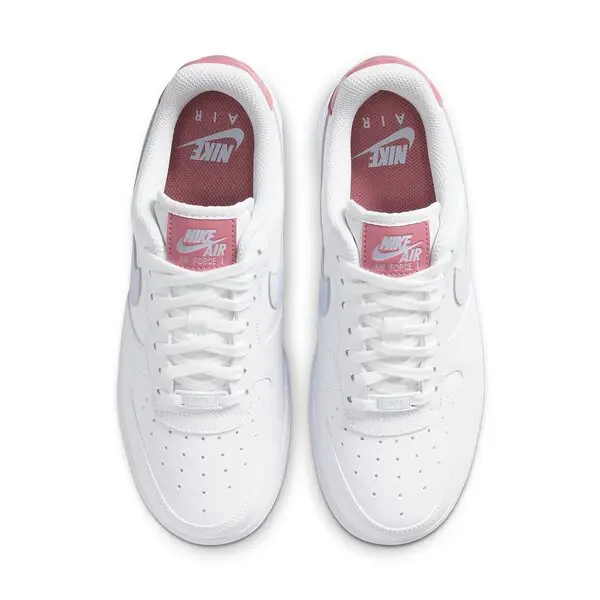 Nike Force 1 Low Athletic Sneakers - White/pink