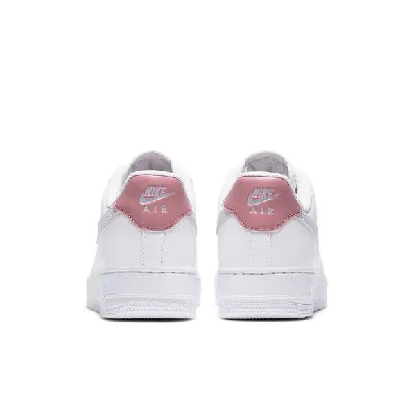 Nike Force 1 Low Athletic Sneakers - White/pink