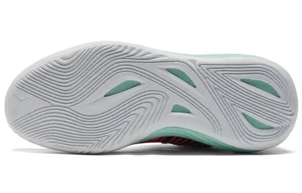 PUMA Fusion Nitro Low Top Athletic Sneakers - Black/red/white