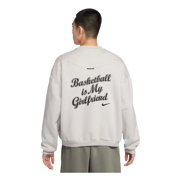 Nike Standard Issue Therma-fit Brushed Crew - Light Bone
