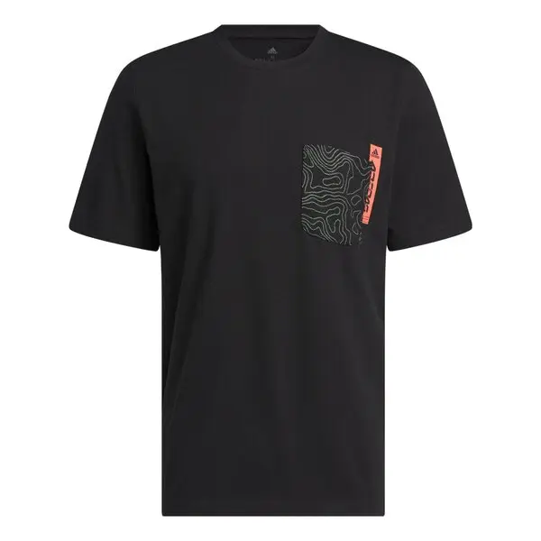 Adidas City Escape Graphic Pocket Tee - Black