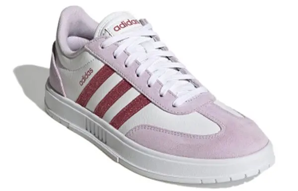 Adidas Gradas Low Top Sneakers - White/purple/red