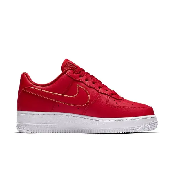 Nike Force 1 Low Athletic Sneakers - Red