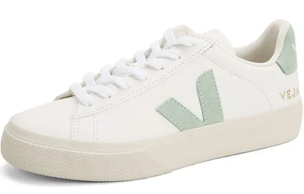 VEJA Campo Lace-up Sneakers - White/matcha