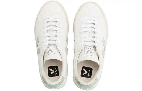VEJA Campo Lace-up Sneakers - White/matcha