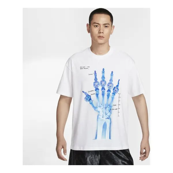 Nike Kobe T-shirt Asia Sizing 'x-ray - White