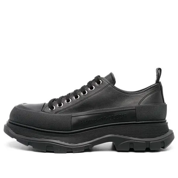 Alexander McQueen Tread Slick Lace-up Sneakers - Black