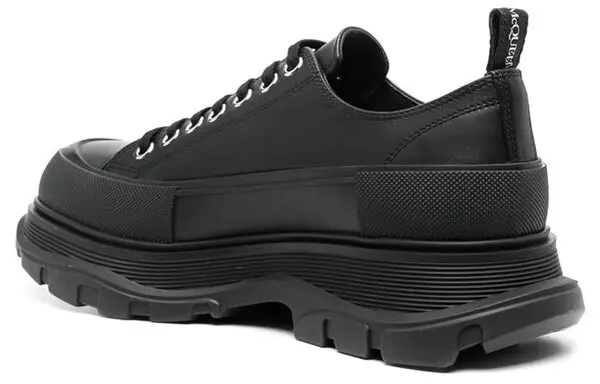 Alexander McQueen Tread Slick Lace-up Sneakers - Black