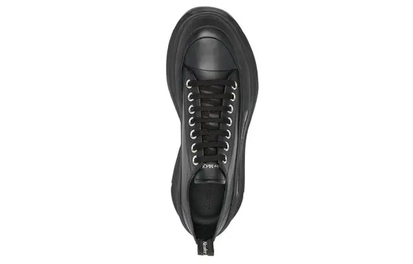 Alexander McQueen Tread Slick Lace-up Sneakers - Black