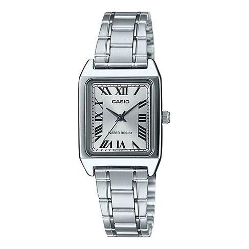 Casio Ladies Dress Quartz Analog Stainless Steel Watch - Silver