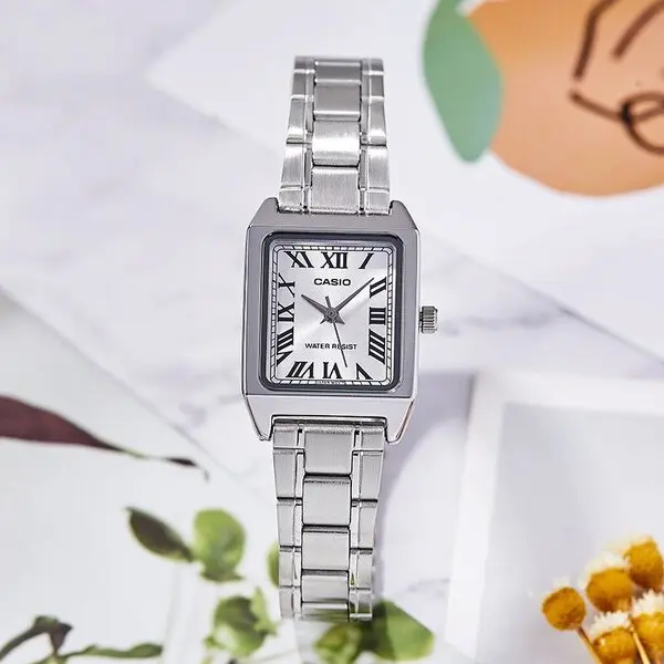 Casio Ladies Dress Quartz Analog Stainless Steel Watch