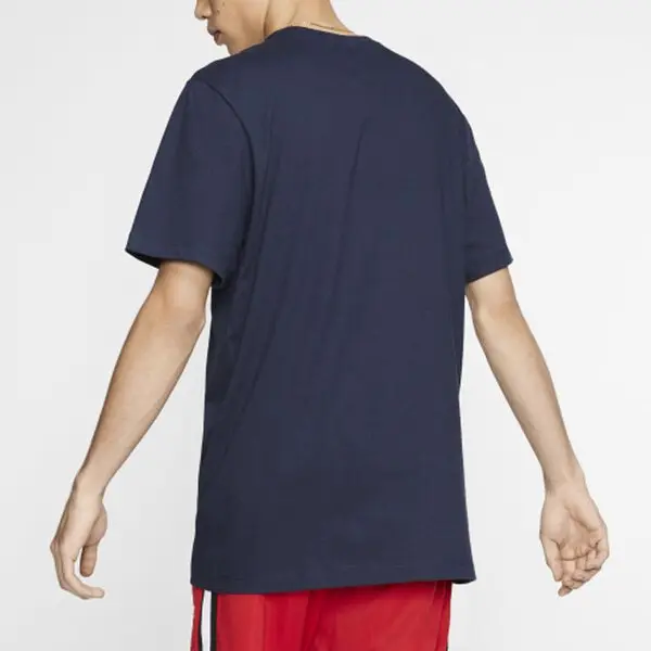 Nike Logo Round Neck Short Sleeve - Black