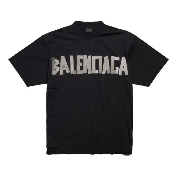 Balenciaga Medium Fit T-shirt - Black