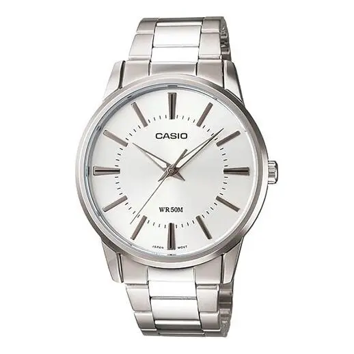 Casio Stainless Steel Analog Watch - Silver