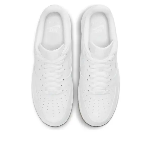 Nike Force 1 '07 Low Top Sneakers - White/brown