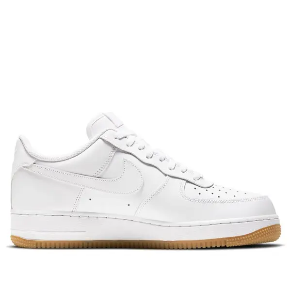Nike Force 1 '07 Low Top Sneakers - White/brown