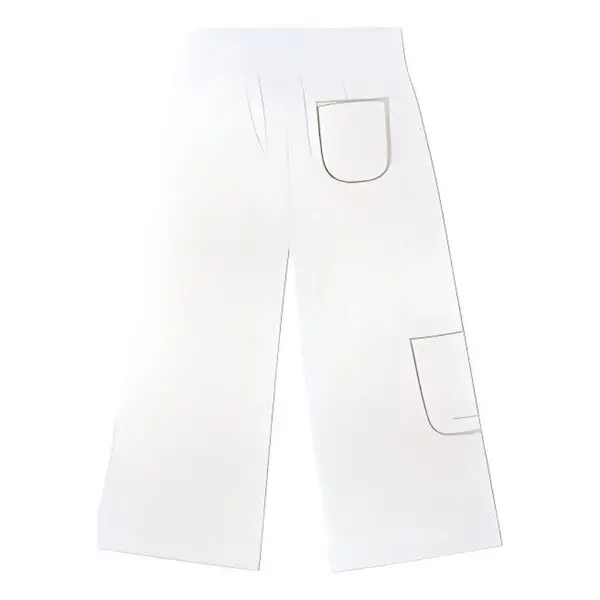 CONVERSE Knit Cargo Straight Casual Pants - White