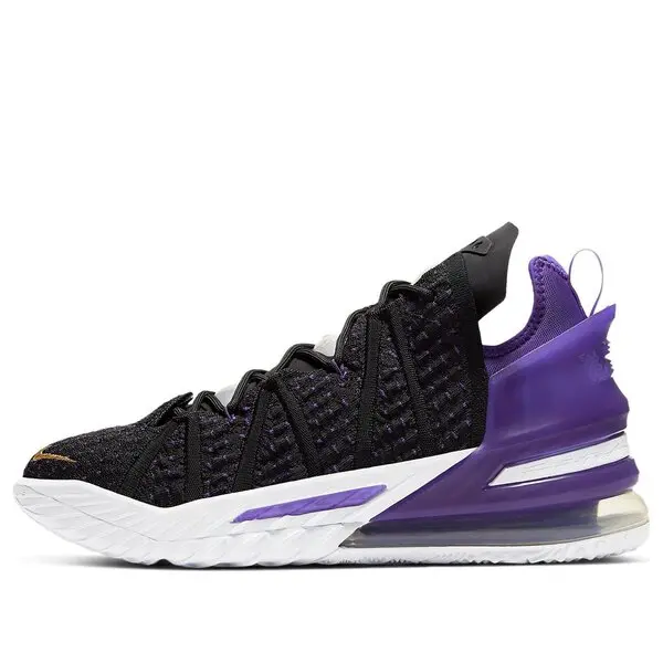 Nike Lebron Lakers High Top Sneakers - Black