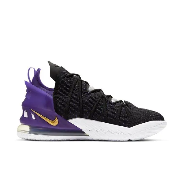 Nike Lebron Lakers High Top Sneakers - Black