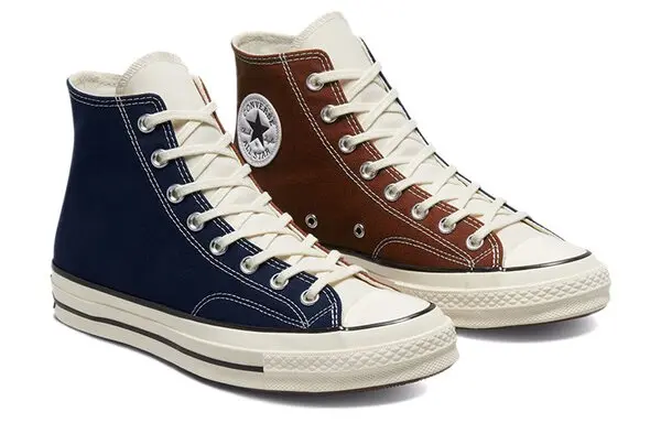 CONVERSE Chuck 70 Hi Hybrid Texture Sneakers - Blue/brown