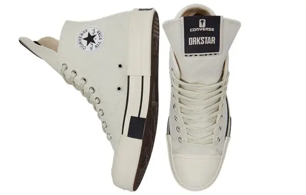 CONVERSE Rick Owens X Drkstar Chuck 70 Hi Egret Sneakers