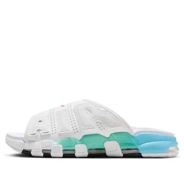 Nike More Uptempo Slide - White/hyper Pink-white-baltic Blue-lt Menta-phantom