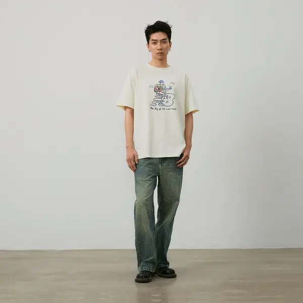 NEW BALANCE X Pk Guitar Graphic T-shirt - Ivory