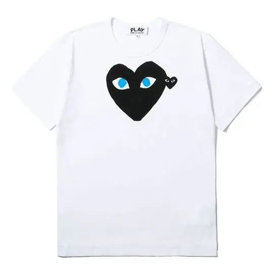 Play Comme Des Garcon Emblem Heart T-shirt - White