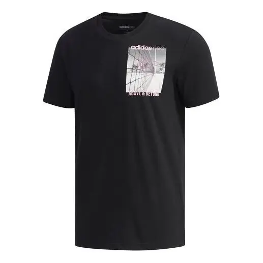 Adidas Neo Cs Su Tee Ss Round Neck Short Sleeve - Black