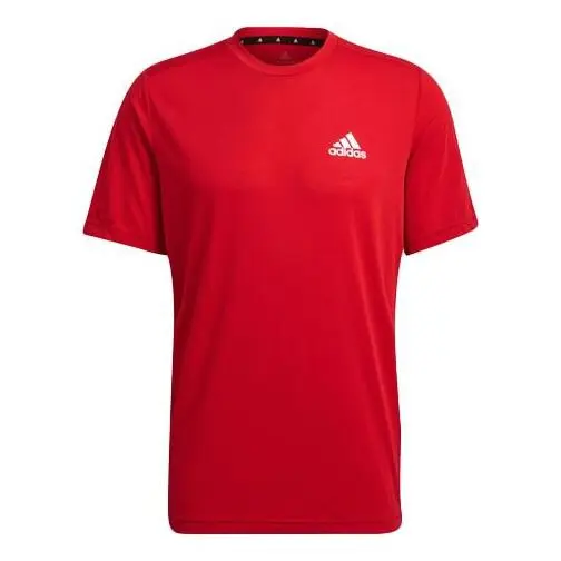 Adidas Aeroready Designed To Move Feelready Sport Tee - Red