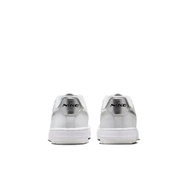 Nike Force 1 Low Athletic Sneakers - White/silver